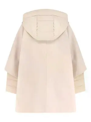 MOORER Hooded Coat With Padded Sleeves