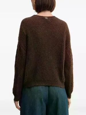 TWINSET Openwork Sweater - Brown