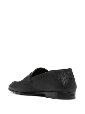TOD'S Logo-plaque Leather Loafers