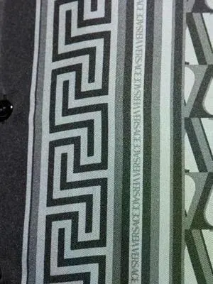 Versace Grecca-trim Silk Shirt