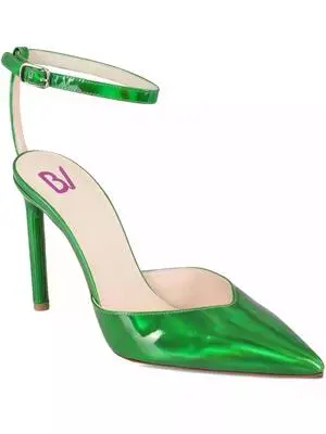 BETTINA VERMILLON 105mm Erin Glossy-finish Pumps - Green