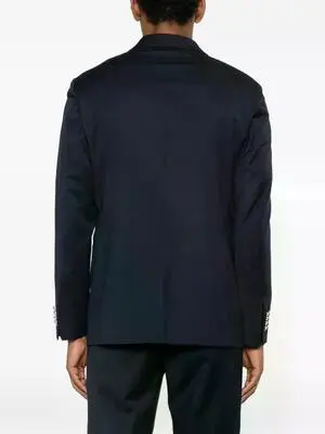 MANUEL RITZ Double-breasted Button-up Blazer - Blue