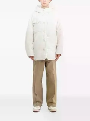 Visvim Greely Corps Hooded Parka Coat - Neutrals