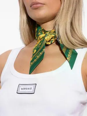Versace Barocco Print Silk Scarf