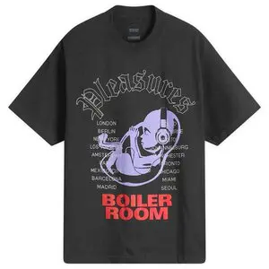 PLEASURES X Boiler Room Headphone T-shirt