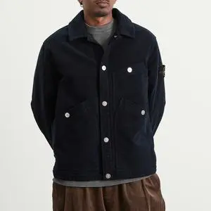 Stone Island Cotton Moleskin-tc Primaloft Work Jacket