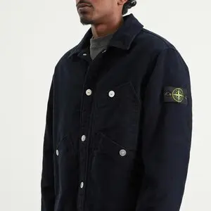 Stone Island Cotton Moleskin-tc Primaloft Work Jacket