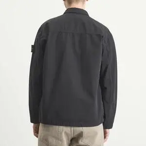 Stone Island Ripstop Zip Shirt Jacket - Black