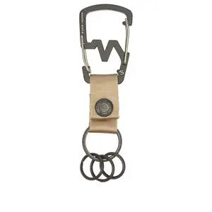 MASTER-PIECE CO Carabiner Key Ring - Beige