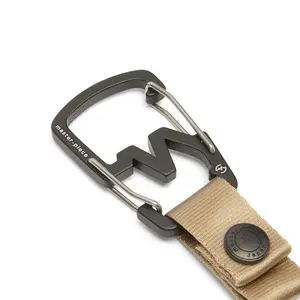 MASTER-PIECE CO Carabiner Key Ring - Beige
