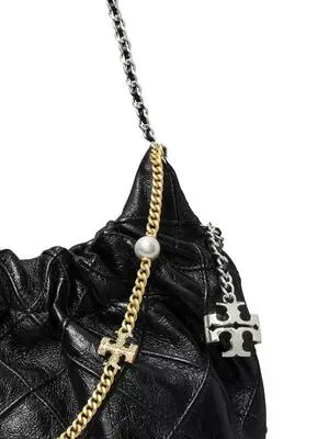 Tory Burch Fleming Distressed Tote Bag