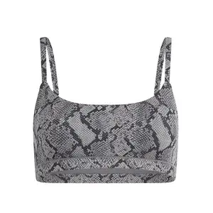 SKIMS Fits Everybody Scoop Neck Bralette - Shadow Snake Print