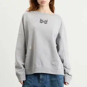Needles Deconstructed Sweatshirt - Heather Grey