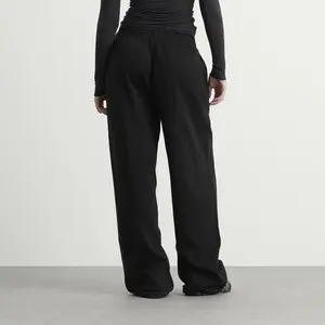 SKIMS Cotton Fleece Exposed Boxer Wide Leg Pants