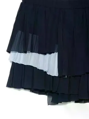 Iceberg Tiered Pleated Mini Skirt
