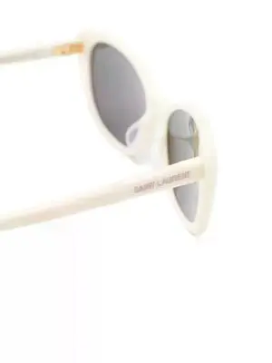 Saint Laurent Oval Frame Sunglasses - Neutrals