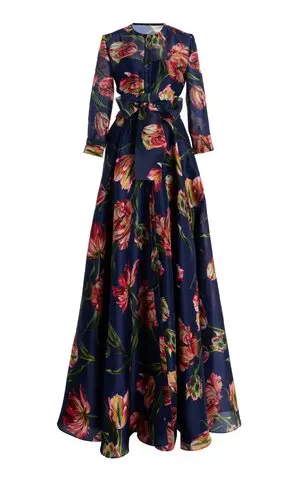 Floral Silk Gowns