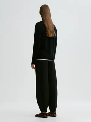 BY MALENE BIRGER Vanille Wool Sweater - Black