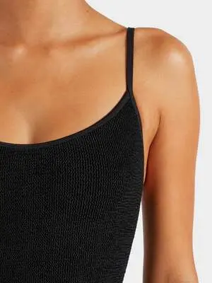 Hunza G Pamela Romper - Crinkle Black