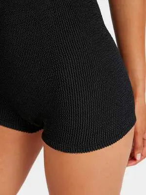 Hunza G Pamela Romper - Crinkle Black