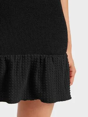 Hunza G Peplum Mini Swim Skirt