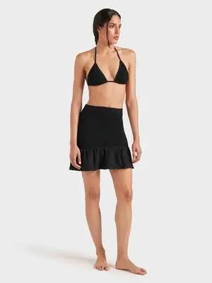 Hunza G Peplum Mini Swim Skirt