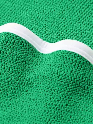 Hunza G Crinkle Devyn Swimskirt/tube Top - Crinkle Emerald/white