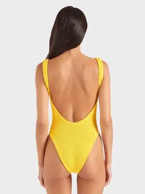 Hunza G Square Neck One Piece Swimsuit