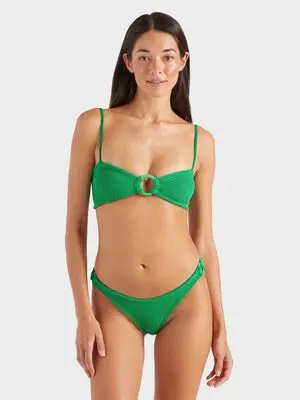 Hunza G Misty Bikini Set With Tonal Hoops