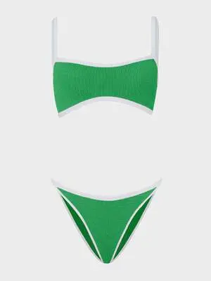 Hunza G Tyler Bikini Set - Emerald/white