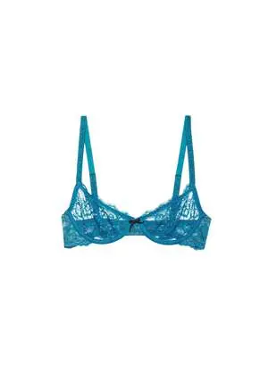 Fleur Du Mal Bianca Lace Bra - Aquamarine