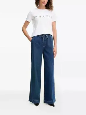 ERMANNO FIRENZE Beaded Logo T-shirt