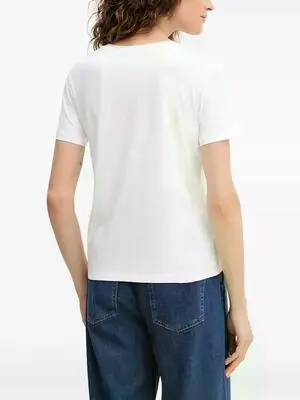 ERMANNO FIRENZE Beaded Logo T-shirt