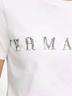 ERMANNO FIRENZE Beaded Logo T-shirt