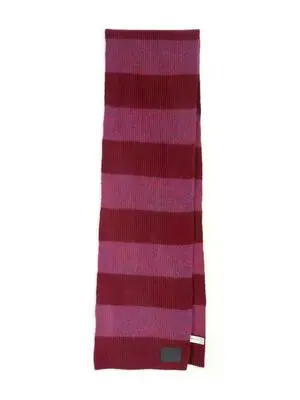 Paul Smith Striped Scarf - Red
