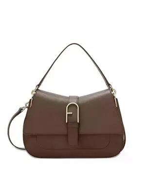 Furla Leather Satchel Bag - Brown