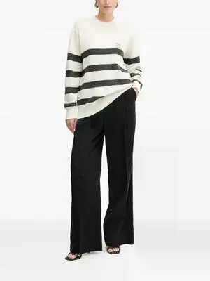 ERMANNO FIRENZE Striped Embellished Sweater