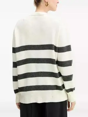 ERMANNO FIRENZE Striped Embellished Sweater