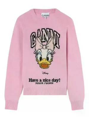 GANNI X Disney Graphic-print Sweater - Pink