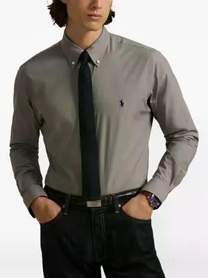 Polo Ralph Lauren Long-sleeve Poplin Shirt - Grey