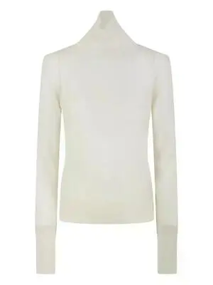 Ermanno Scervino Funnel-neck Wool Top