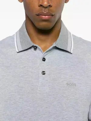 BOSS Buttoned Trim Polo Shirt