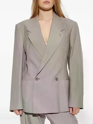 LEMAIRE Double-breasted Blazer - Neutrals