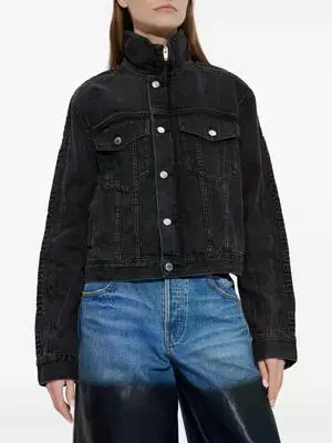 Alexander Wang Zip-up Denim Jacket - Black