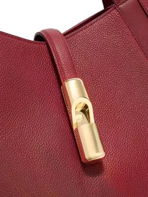 Furla Large Goccia Leather Tote Bag - Red