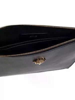 Versace La Medusa Zipped Clutch - Black