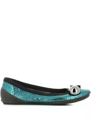 DOVE NUOTANO GLI SQUALI Becky Embellished Ballet Flats - Blue
