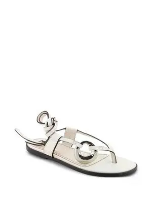 ALOHAS Leather Flat Sandals