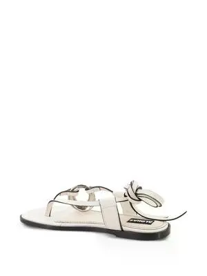 ALOHAS Leather Flat Sandals
