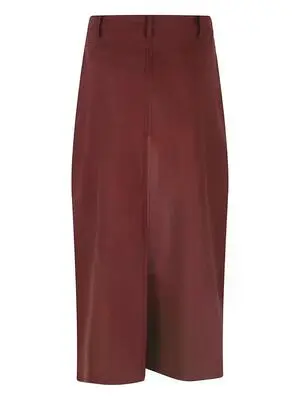 CRIDA MILANO Midi Skirt With Belt Loops